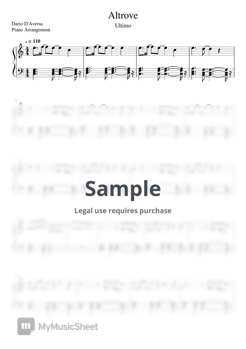 Ultimo - Altrove Sheets by Dario D'Aversa