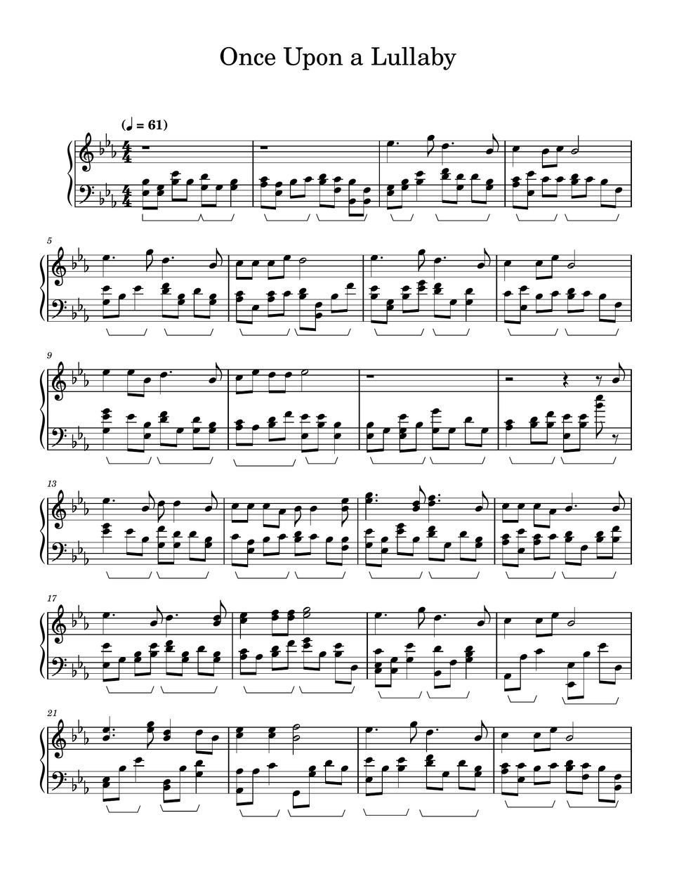 Path to Nowhere - Once Upon A Lullaby (From Path to Nowhere) Sheets by ...