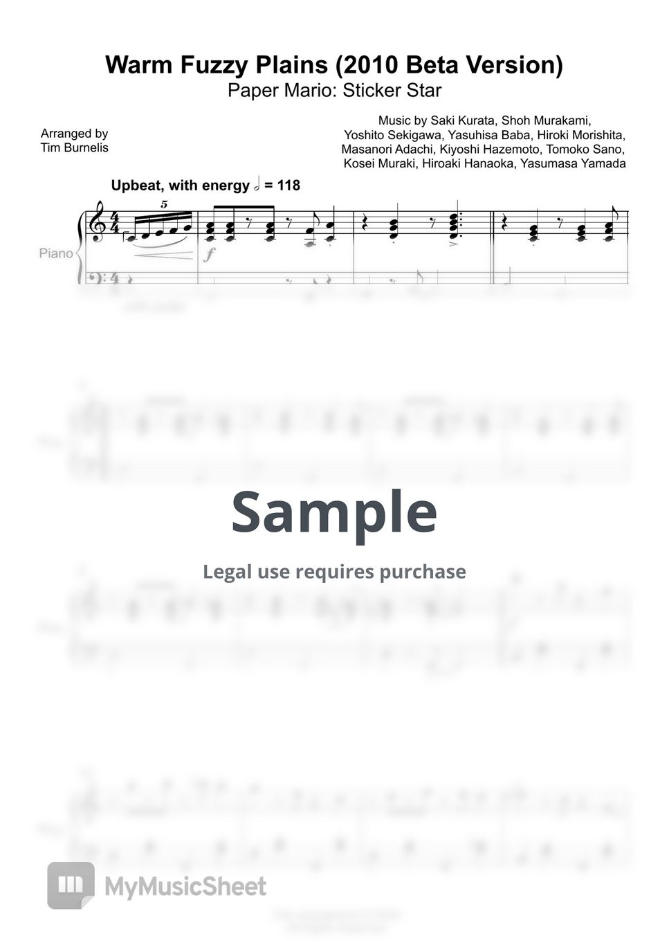 Paper Mario: Sticker Star - Warm Fuzzy Plains (2010 Beta Version ...