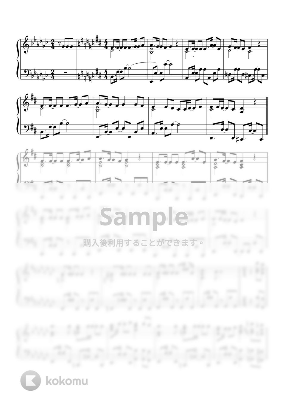 乃木坂46 - Route 246 楽譜 by aichannel