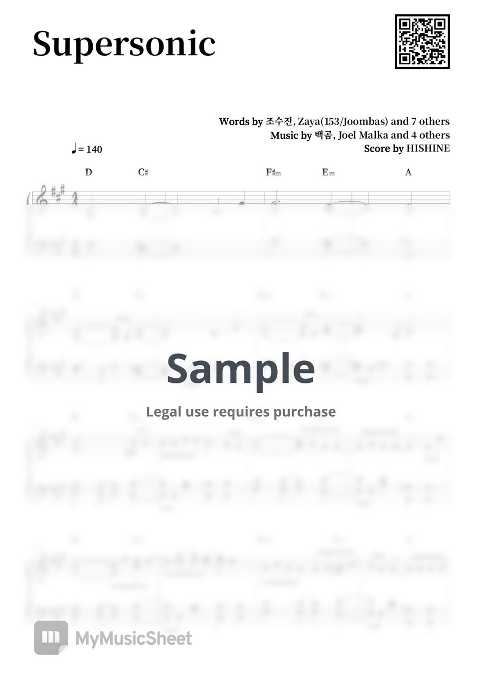 fromis_9 - Supersonic (+ Easy ver.) Sheets by HISHINE