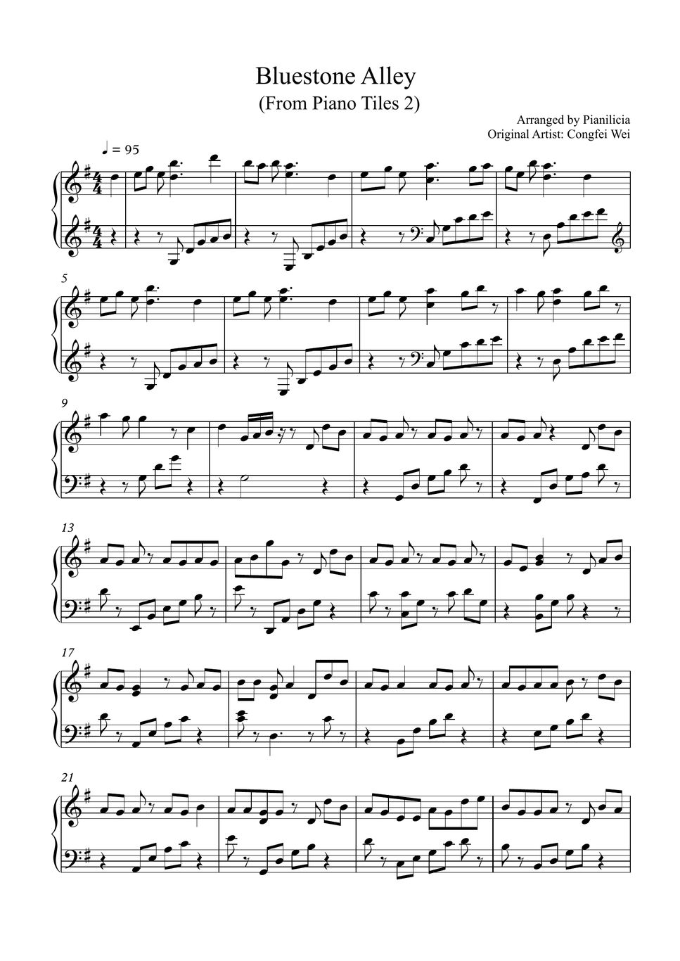 Congfei Wei - Bluestone Alley Sheets by Pianilicia