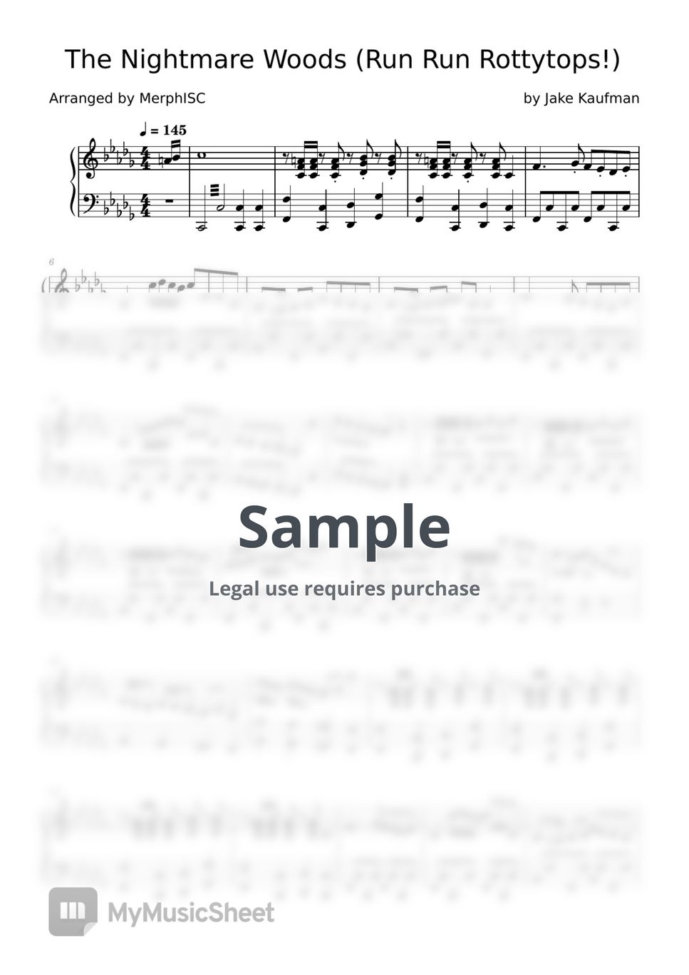 샨테와 해적의 저주 - Run Run Rottytops!(조혜련과 태보의 저주 ost) Bladmuziek by MerphISC