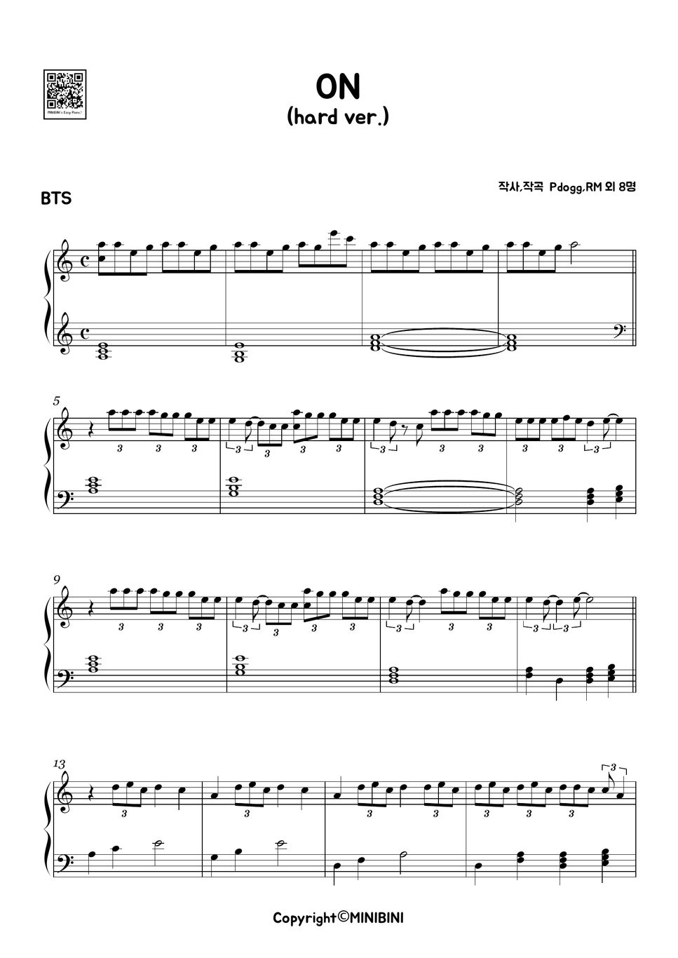 Bts 방탄소년단 On [map Of The Soul 7] Hard Version Hoja By Minibini