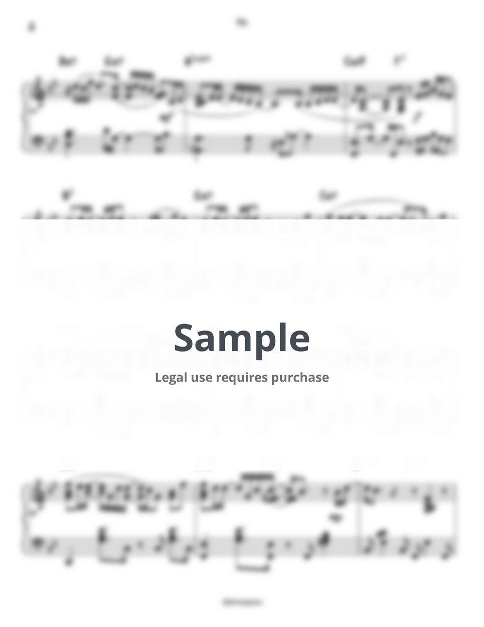 EXO (엑소) - The First Snow (첫눈) (Piano Sheet / 피아노 악보) Sheet Music by ...