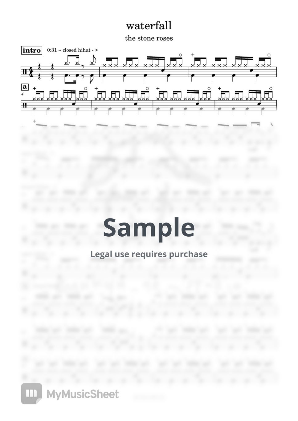 the stone roses - waterfall Sheets by 은규네스튜디오