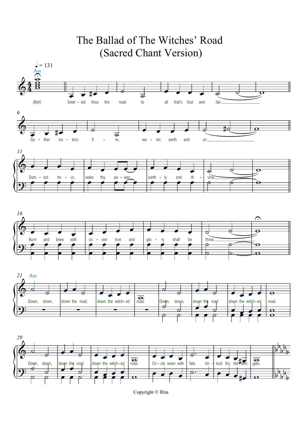 Agatha All Along - The Ballad of The Witches' Road (Sacred Chant ...