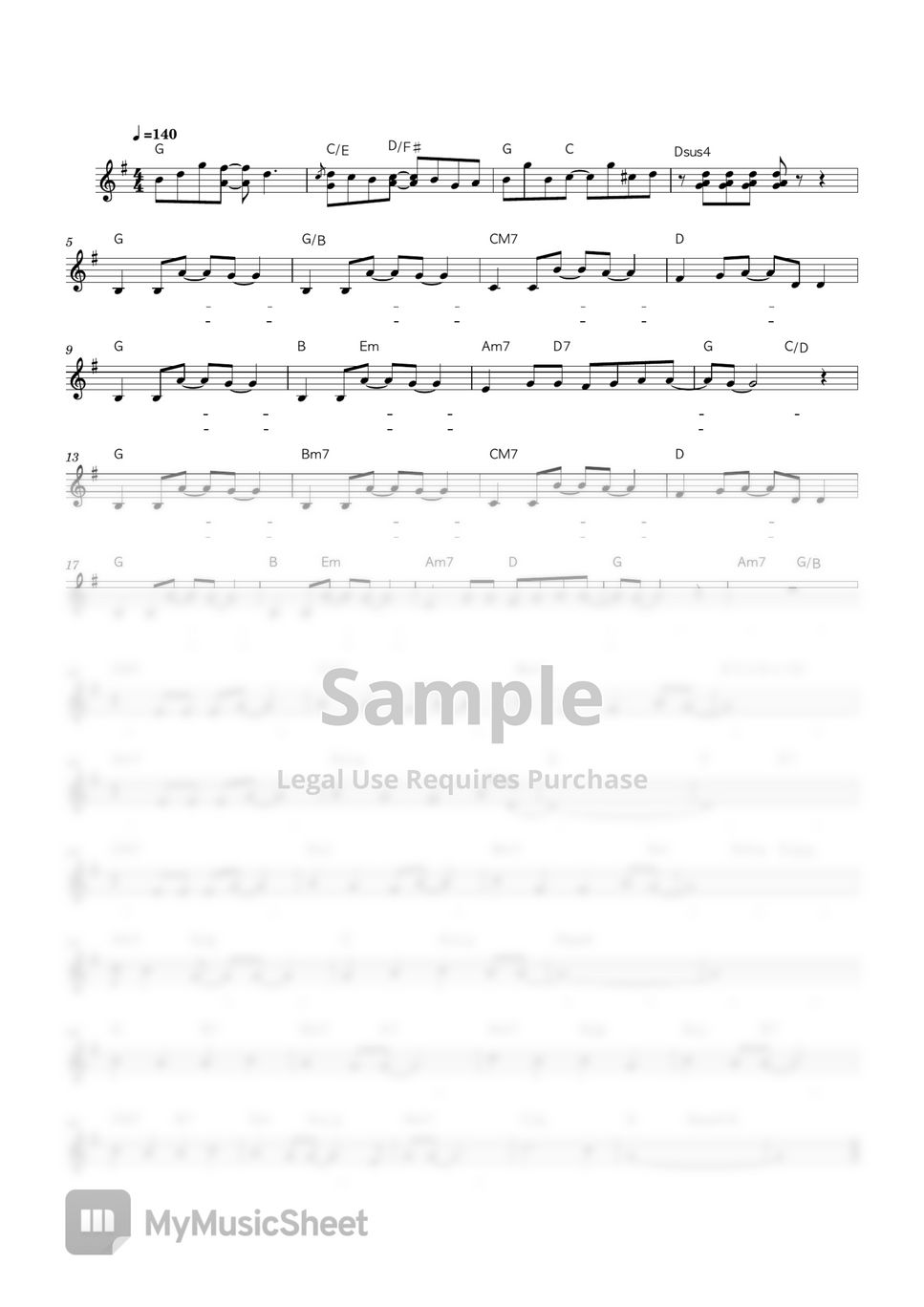 양영금 유상렬 나의 가장 낮은 마음 G Key 멜로디악보 Sheets By 생명의건반