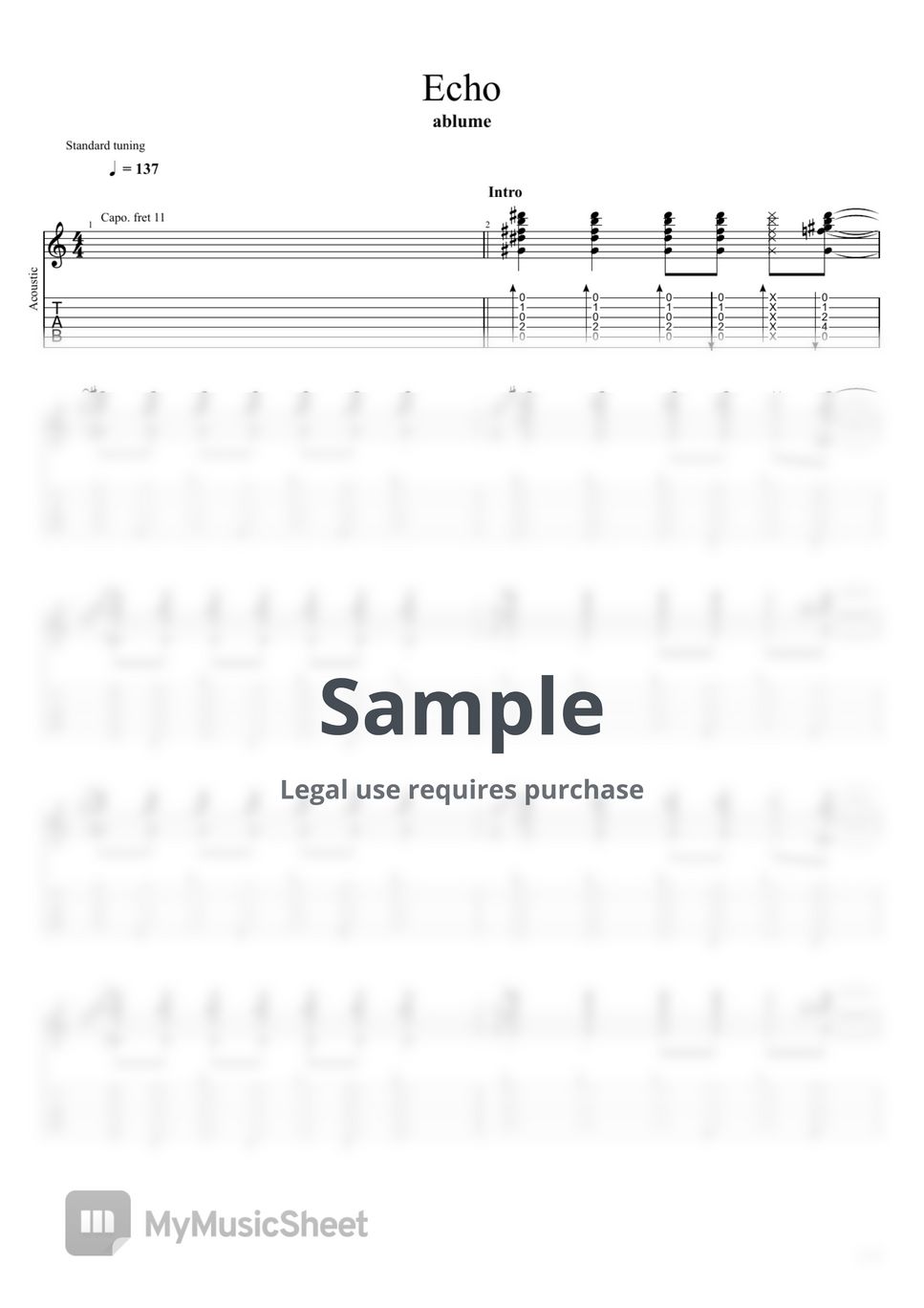 Ablume - Echo TAB+1 Staff by Rob Ethereal