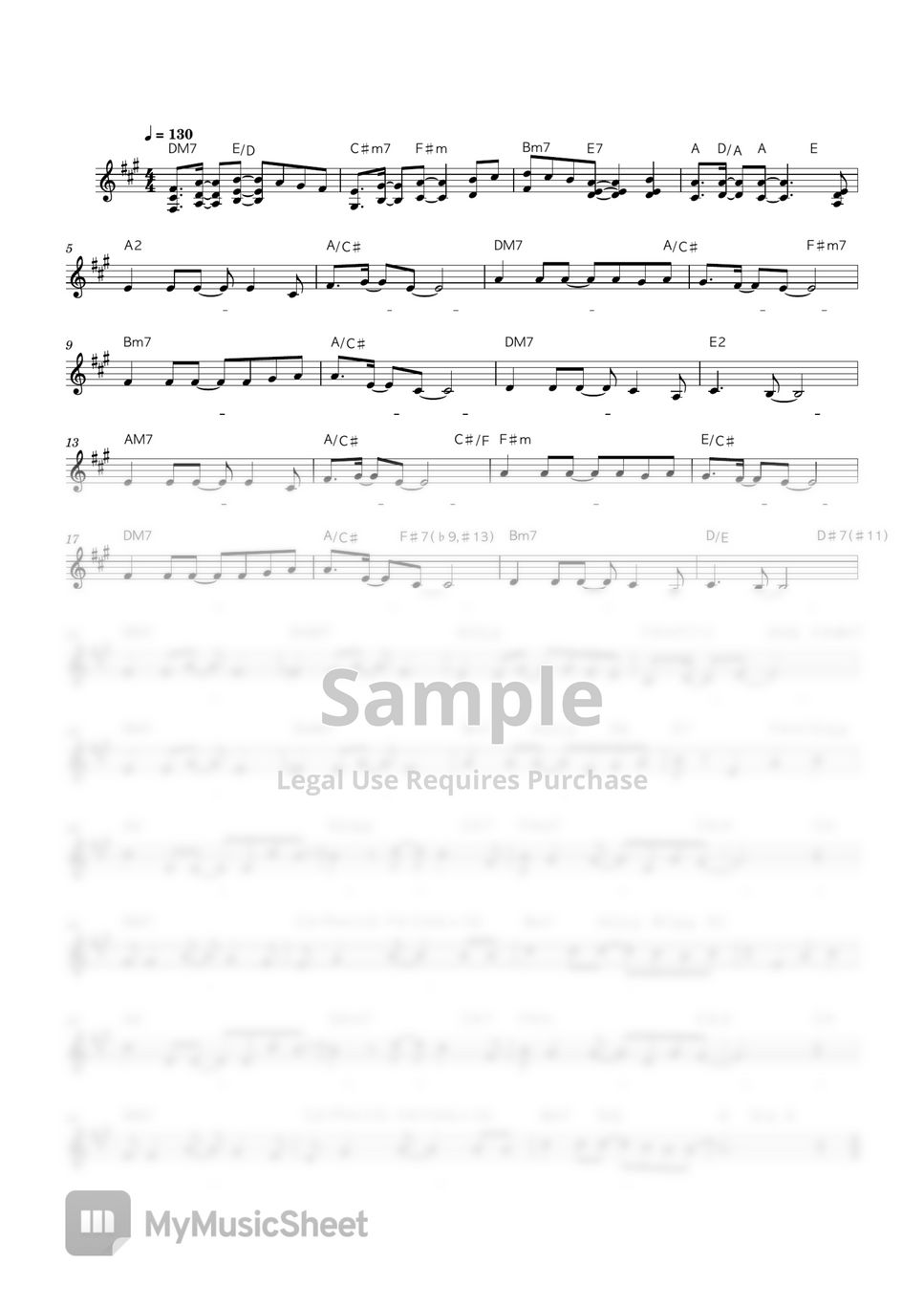 김흥영 김노아 내 안에 부어 주소서 A Key 멜로디악보 Sheet By 생명의건반
