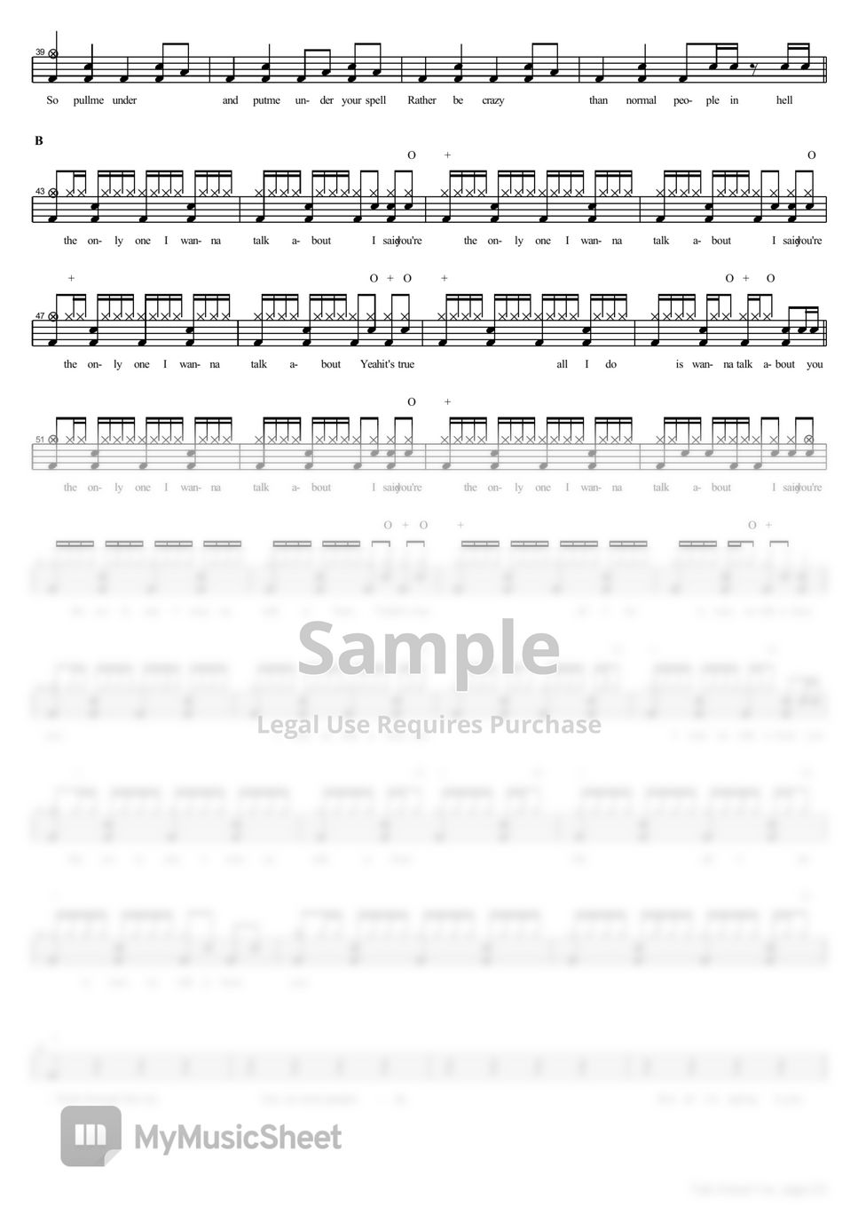 MIKA - Talk About You Sheets by COPYDRUM