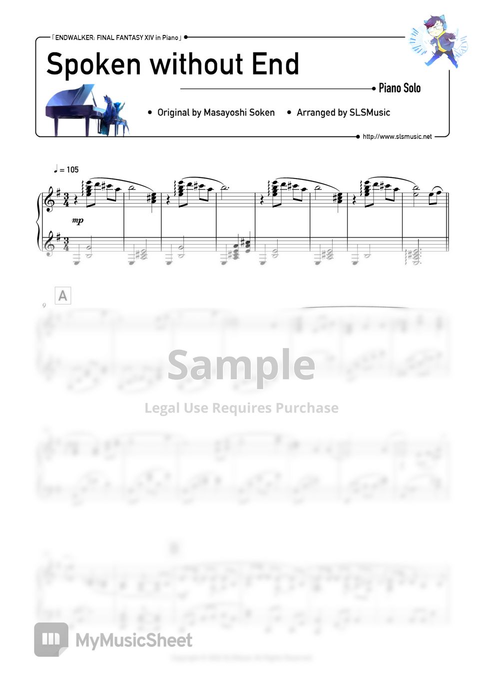 Final Fantasy Xiv Spoken Without End Masayoshi Soken Sheets By Slsmusic