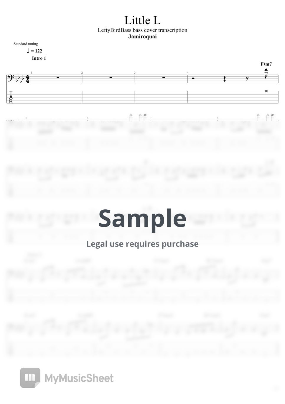 Jamiroquai - Little L TAB+1 Staff by Tori Lefty