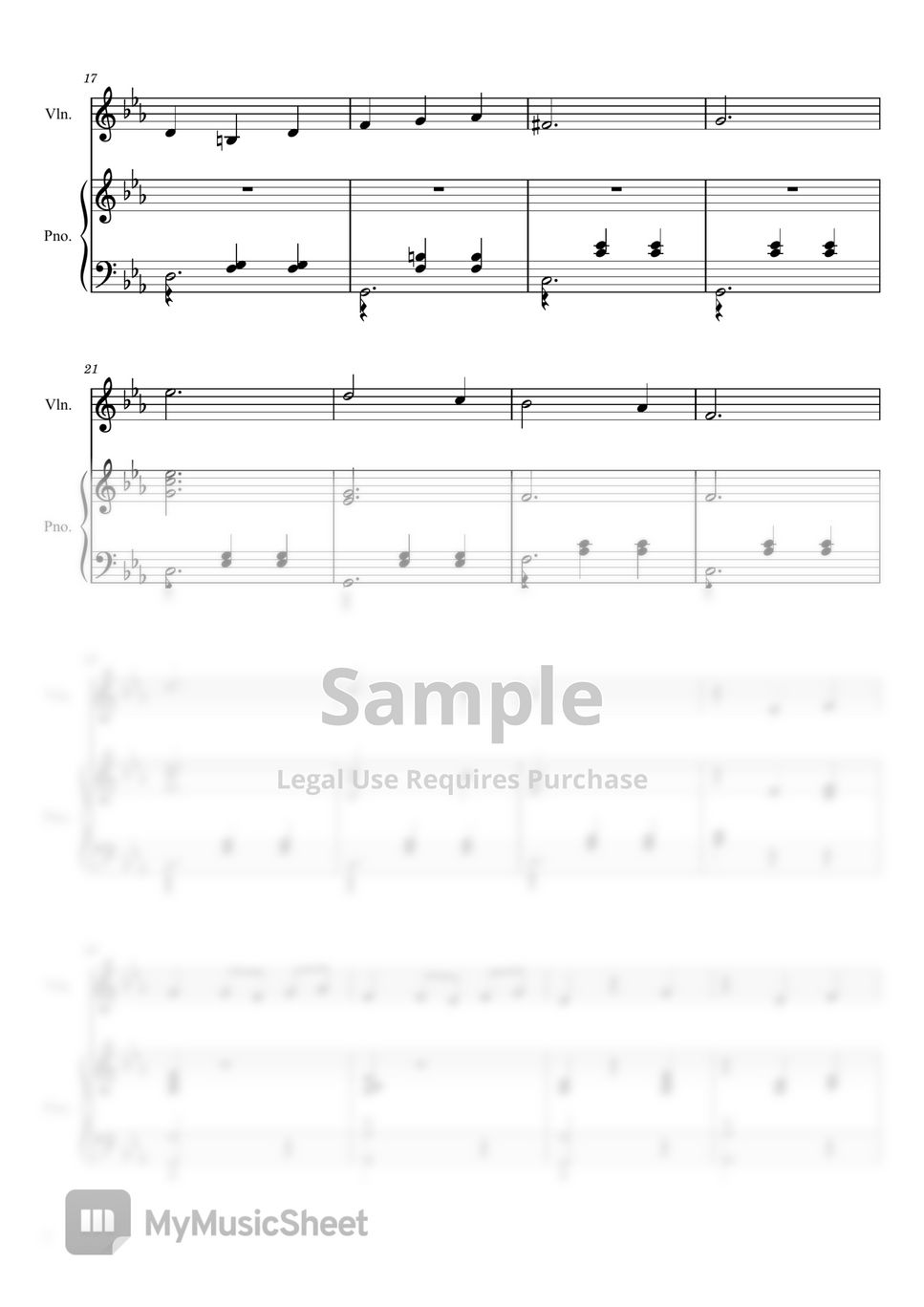 Dimitri Shostakovich - Waltz no.2 (For Violin & Piano) Sheet Music by poon