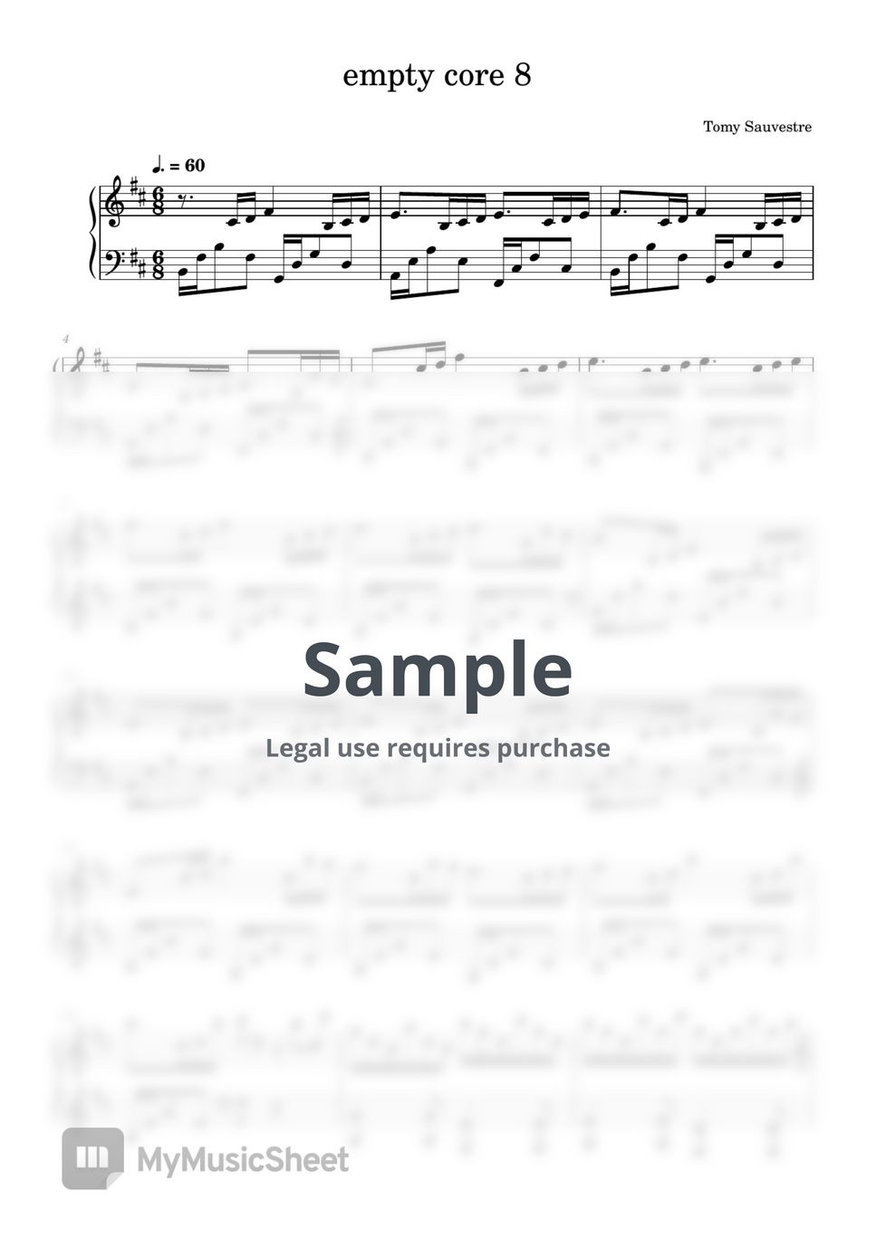 Tomy Sauvestre - empty core 8 Sheet Music
