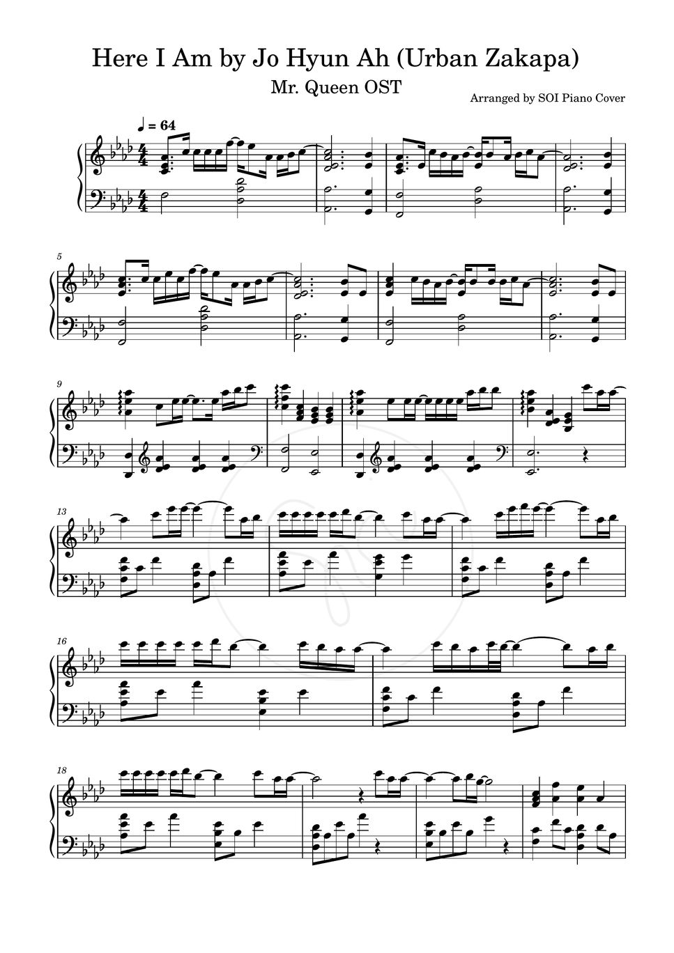 [Mr. Queen OST] Jo Hyun Ah (Urban Zakapa) - Here I Am (Solo Piano ...