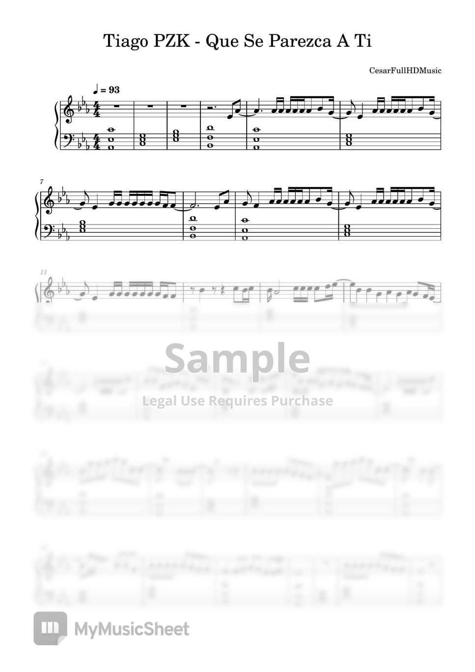 Tiago PZK - Que Se Parezca A Ti Hoja