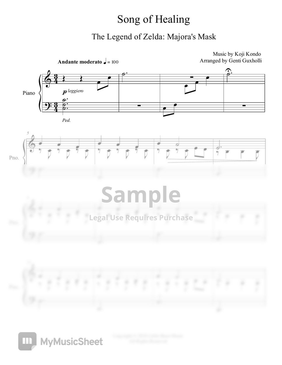 Koji Kondo - Song of Healing - The Legend of Zelda: Majora's Mask ...