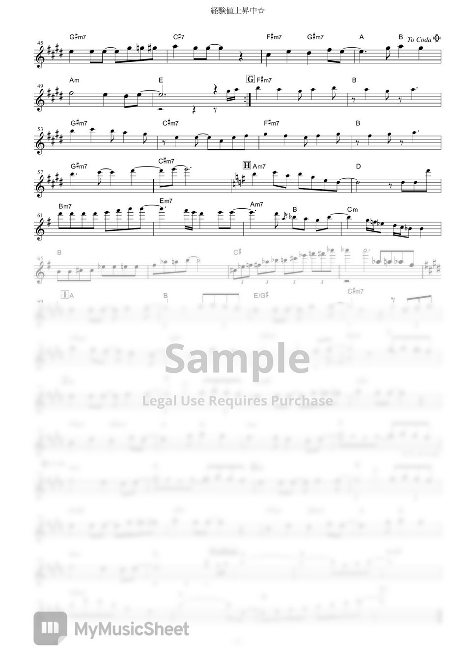 Minami-ke - Keikenchi Joushouchuu☆ (in Eb) Sheet Music by Rina Satou ...