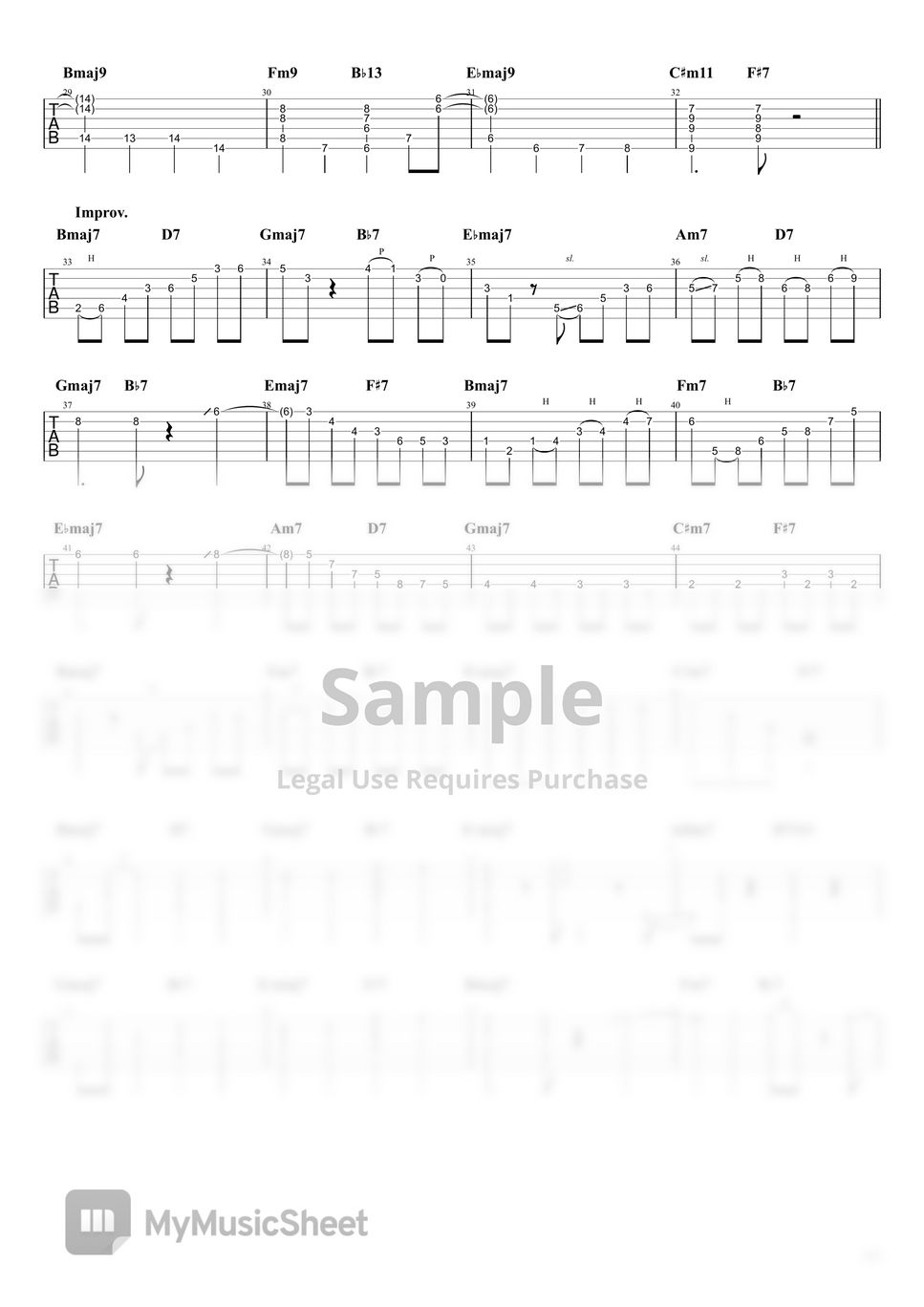 John Coltrane - Giant Steps Sheet by Shin Izumi