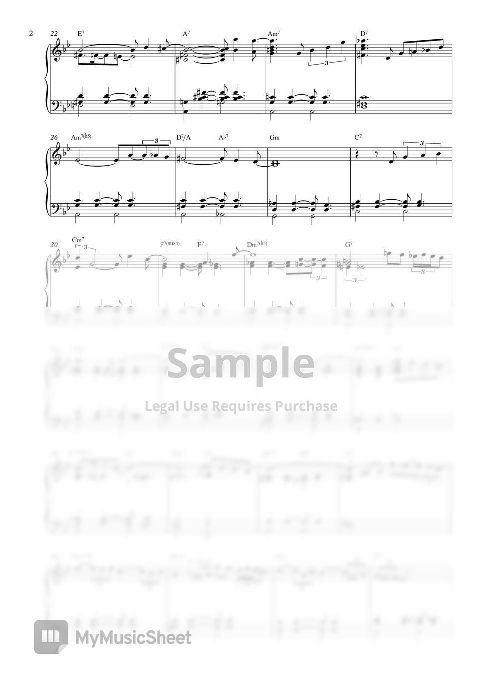 Johnny Mandel - The Shadow Of Your Smile (Solo Piano Ver.) Sheets by ...