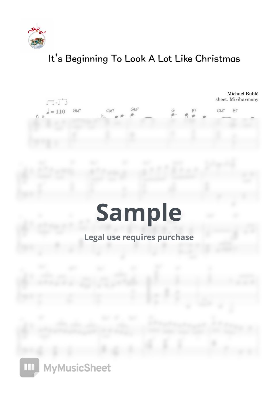 Michael Bublé - It's Beginning To Look A Lot Like Christmas (G Key ...