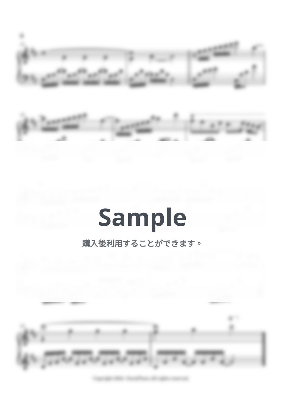 今日ピアノ(Oneul Piano) - Sunlight in the morning (朝日) ( Self-Compesed) 楽譜