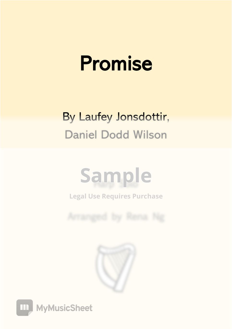 Laufey - Promise (Harp Solo) Sheets by Harp With Me