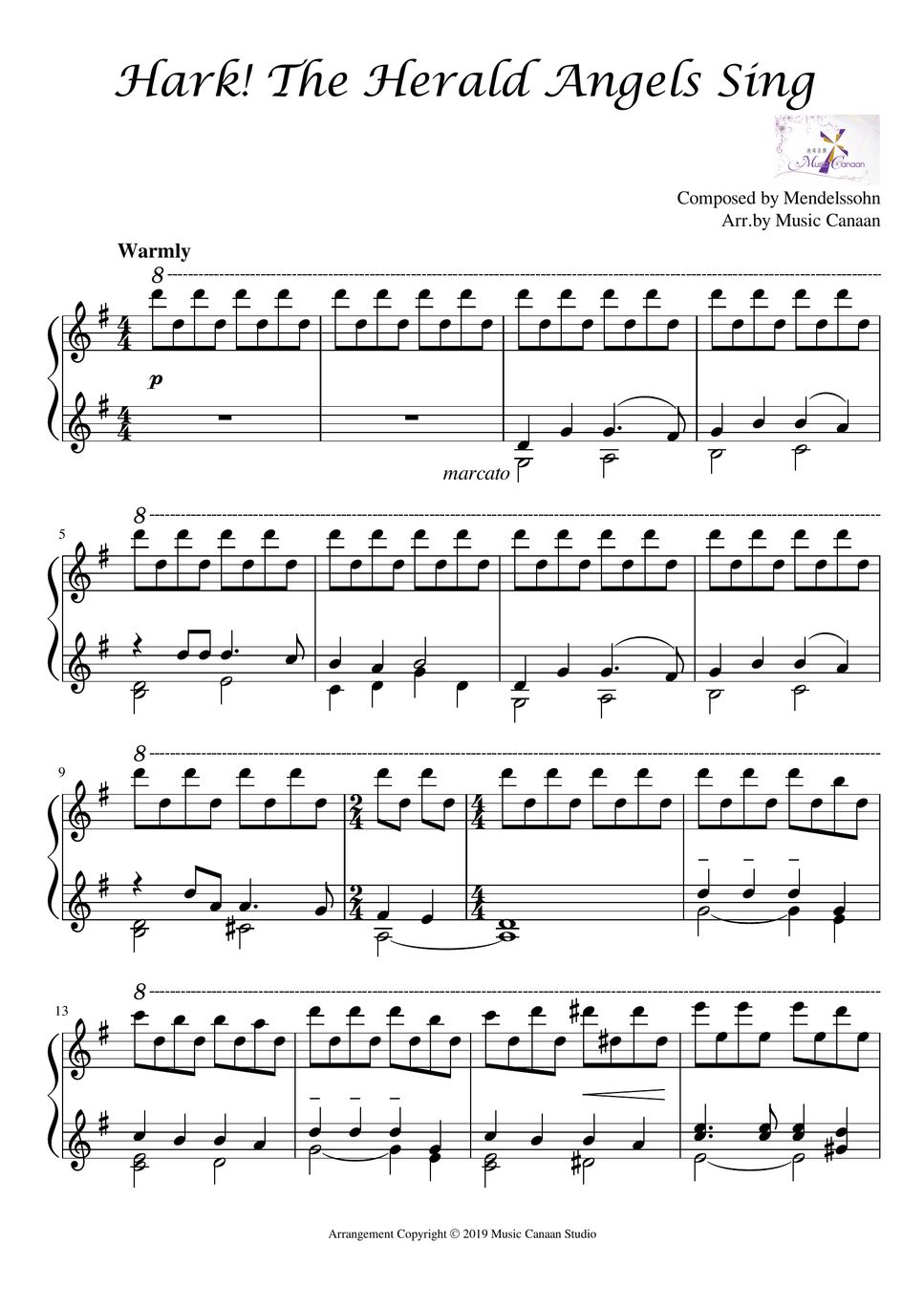 Advanced level 高級程度 - Christmas Song聖誕歌 - Hark! The Herald Angels Sing ...