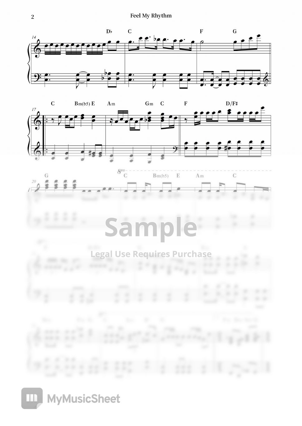 Red Velvet - Feel My Rhythm Sheet Music by HISHINE