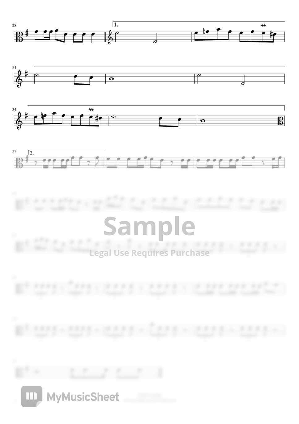 블랙핑크 - Pink Venom (비올라 ver.) Sheets by 캣올린CatOlin