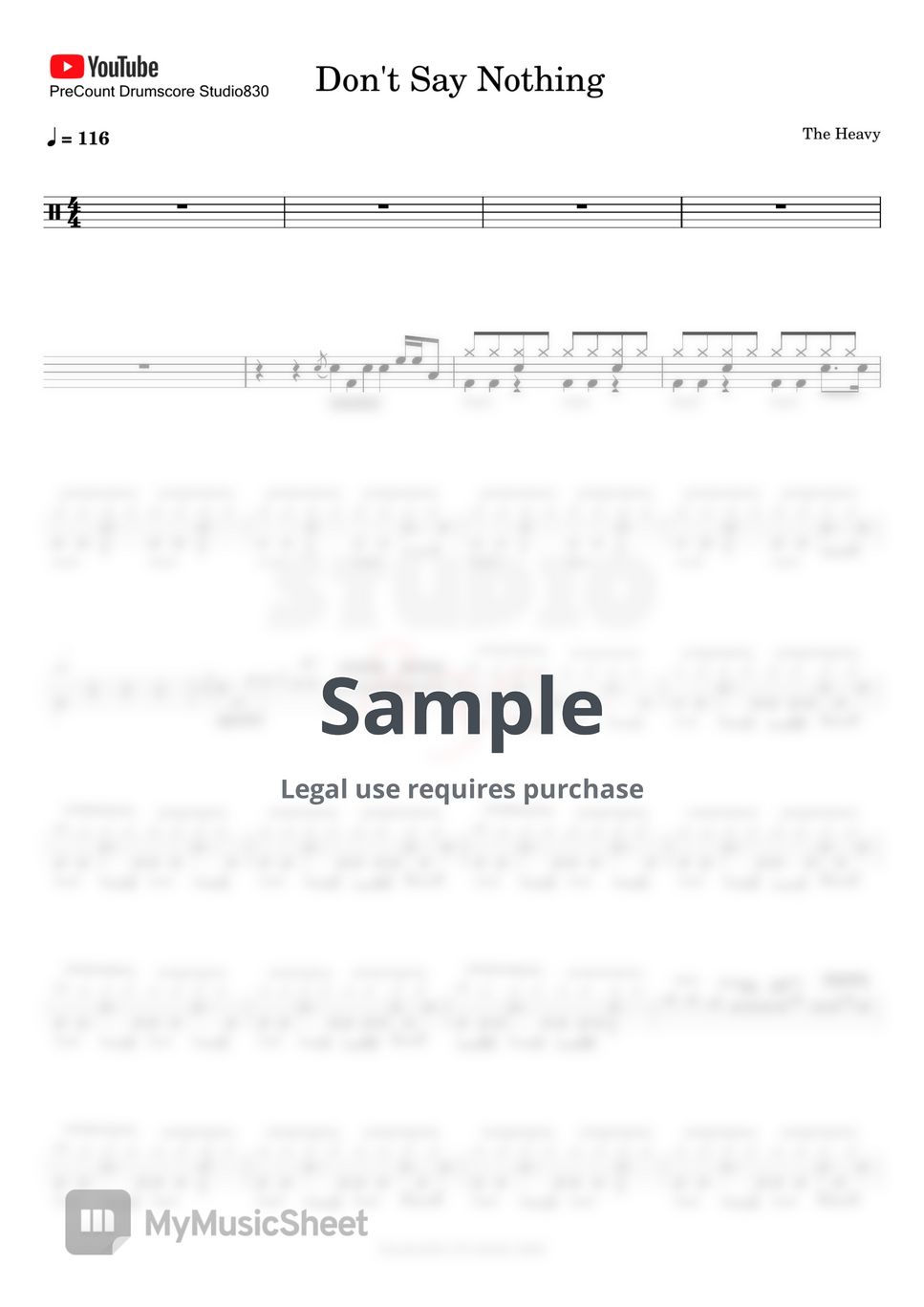 The Heavy - Don't Say Nothing แผ่น by Studio830