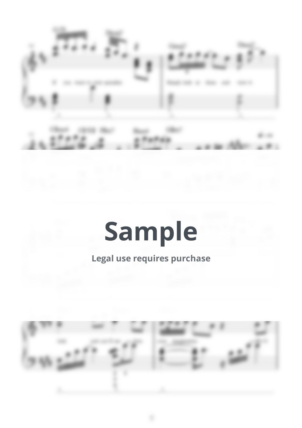 Timothée Chalamet - Pure Imagination Sheet Music by PeachPiano