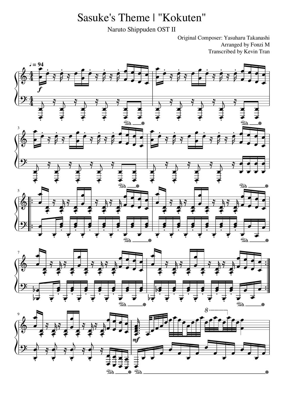Yasuharu Takanashi - Naruto Shippuden OST - "Kokuten" (Sasuke's Theme ...