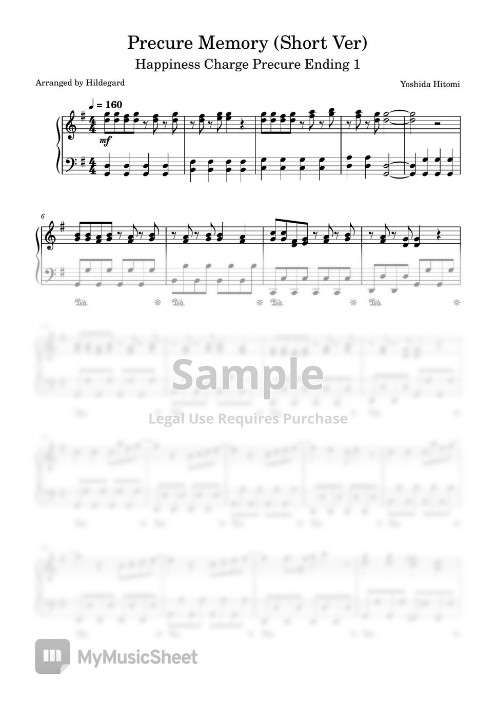 Happiness Charge Precure - Precure Memory (Full Ver) Sheet Music by ...