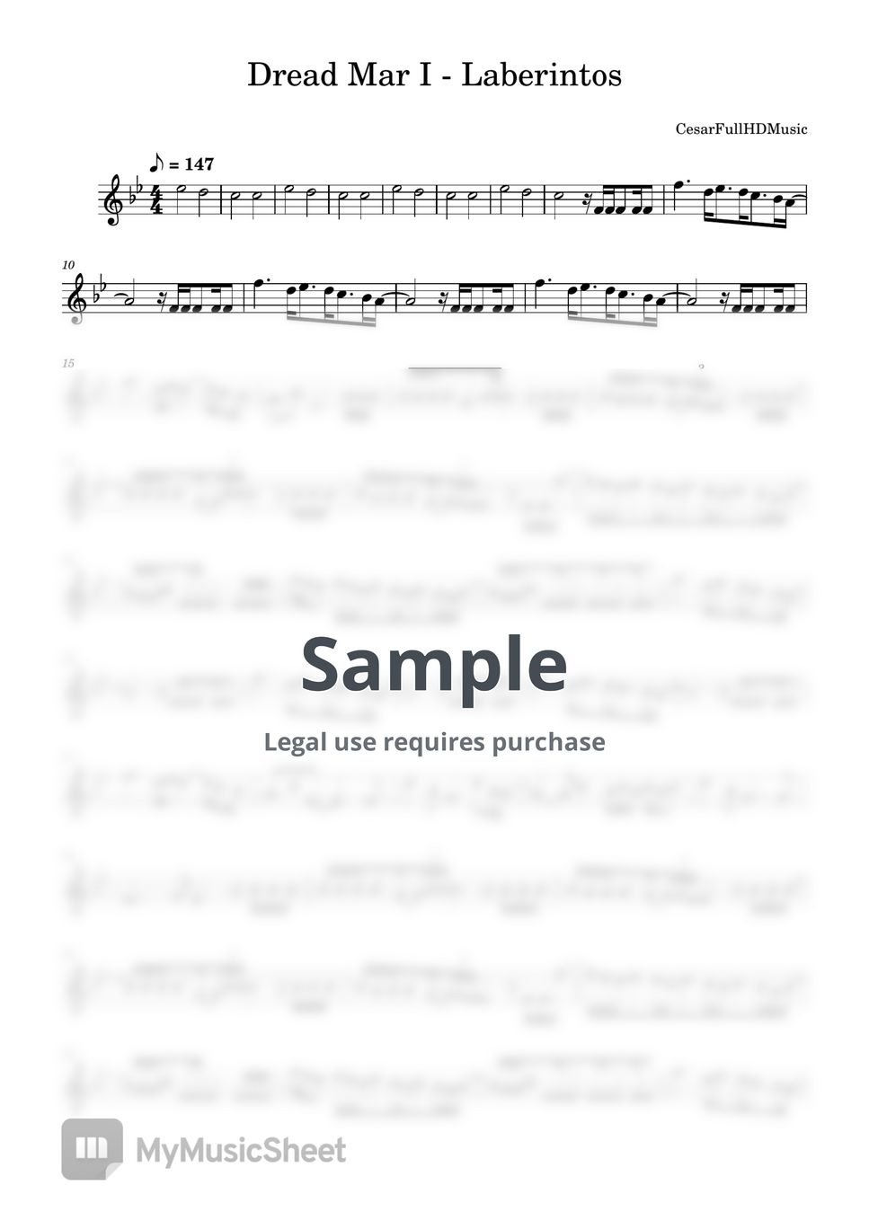 Dread Mar I - Laberintos Sheets