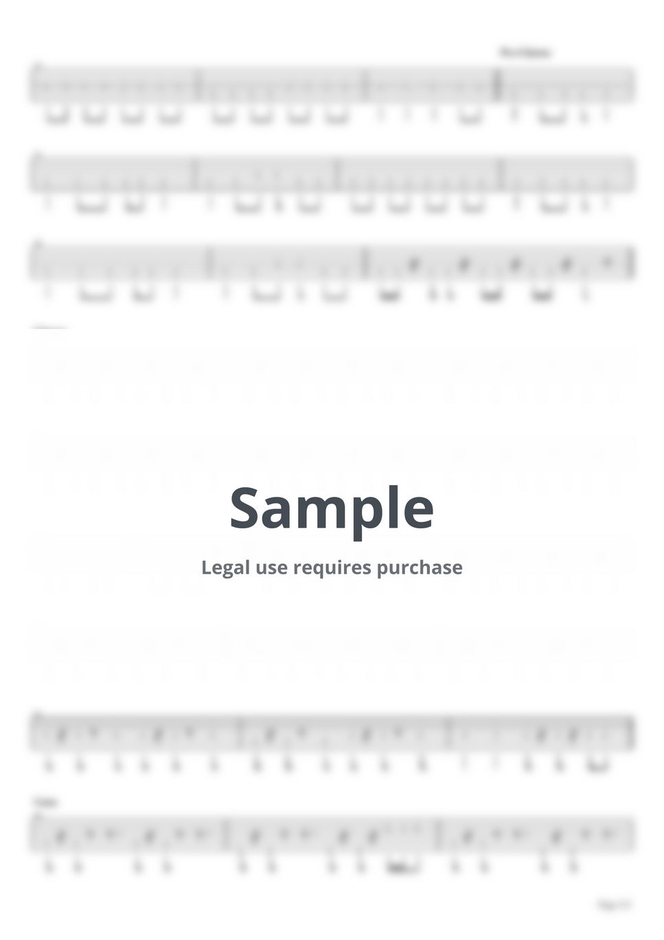 R Sound Design - Teikoku Shoujo (Bass TAB) Sheets by Muya