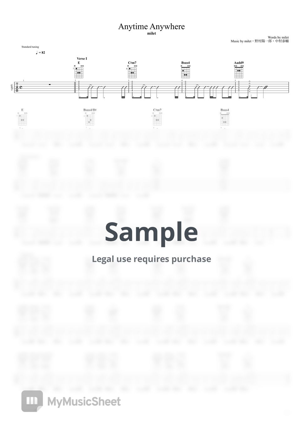 milet - Anytime Anywhere (Full Ver./Gt. Part/TVアニメ「葬送のフリーレン」第2クールEDテーマ ...