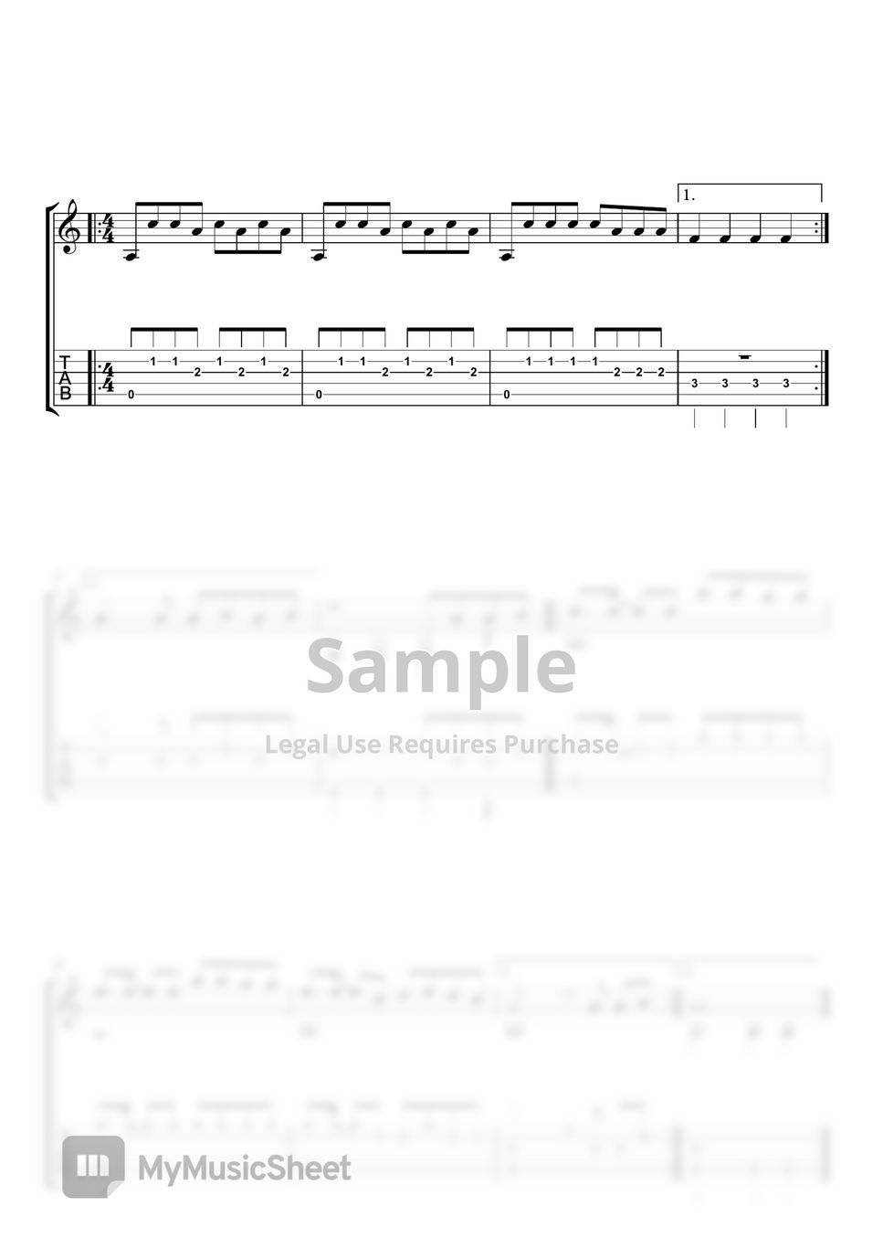 Alvaro Soler - El bajo mismo sol TAB by Darya Petrenko