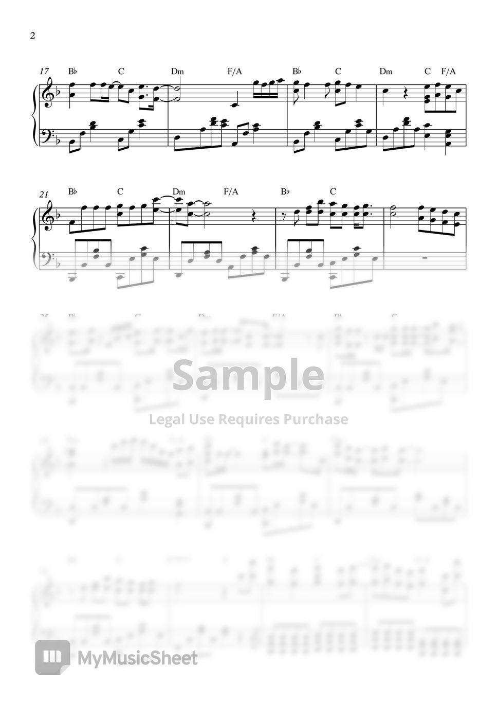 Fall in Love at First Kiss OST - Proof of my heartbeat Sheet by Ramong