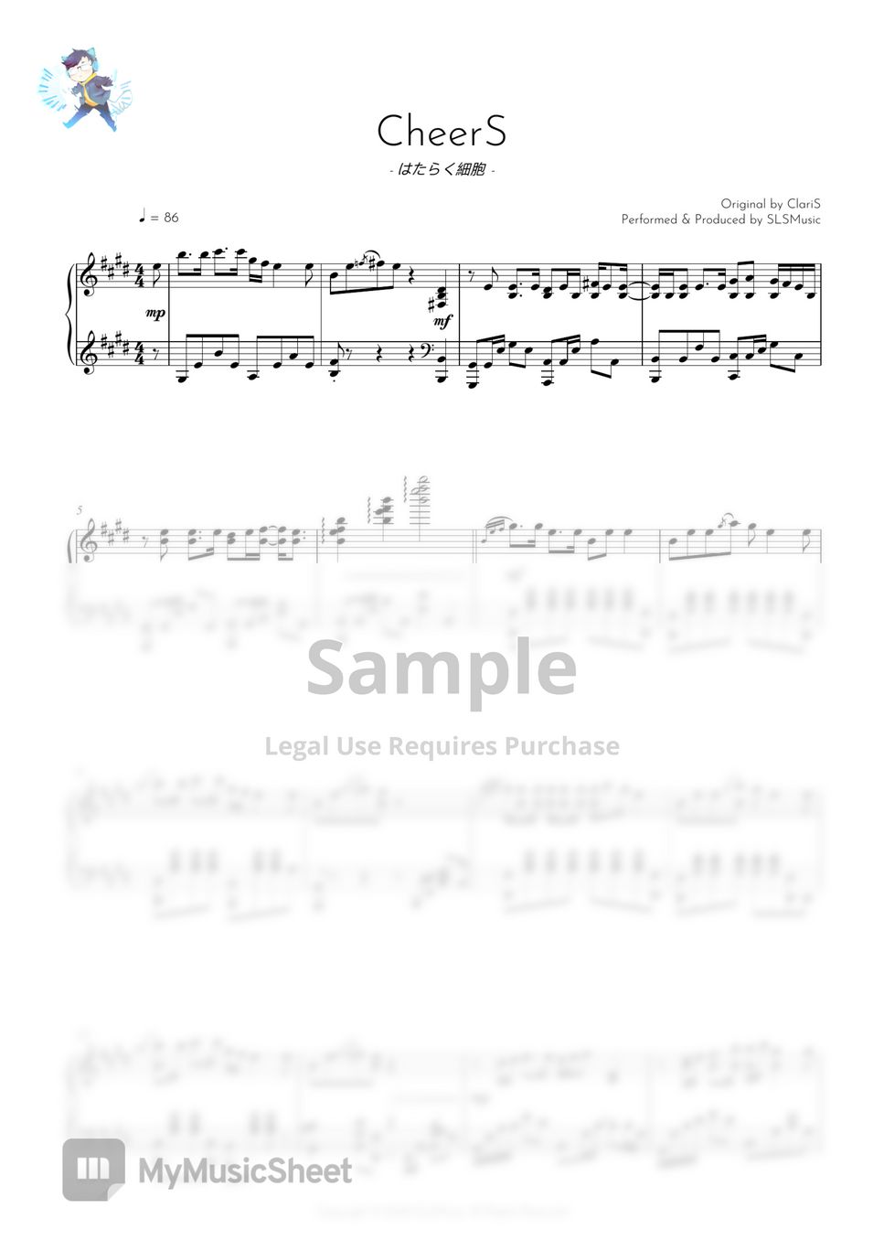 ClariS - CheerS (Cells at Work!) Sheet Music by SLSMusic