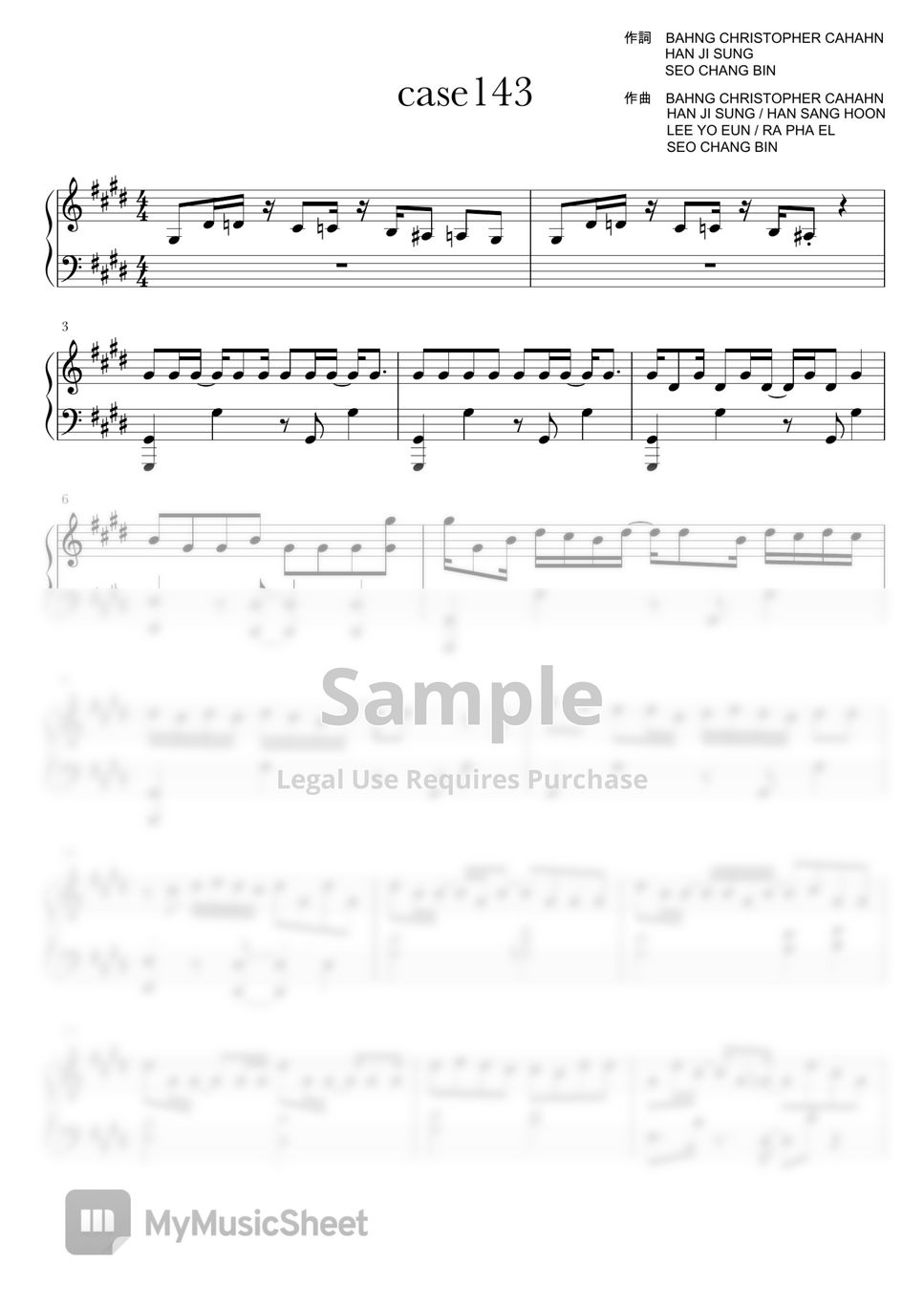 Stray Kids - case 143 (video included) Sheet Music by anytimepiano