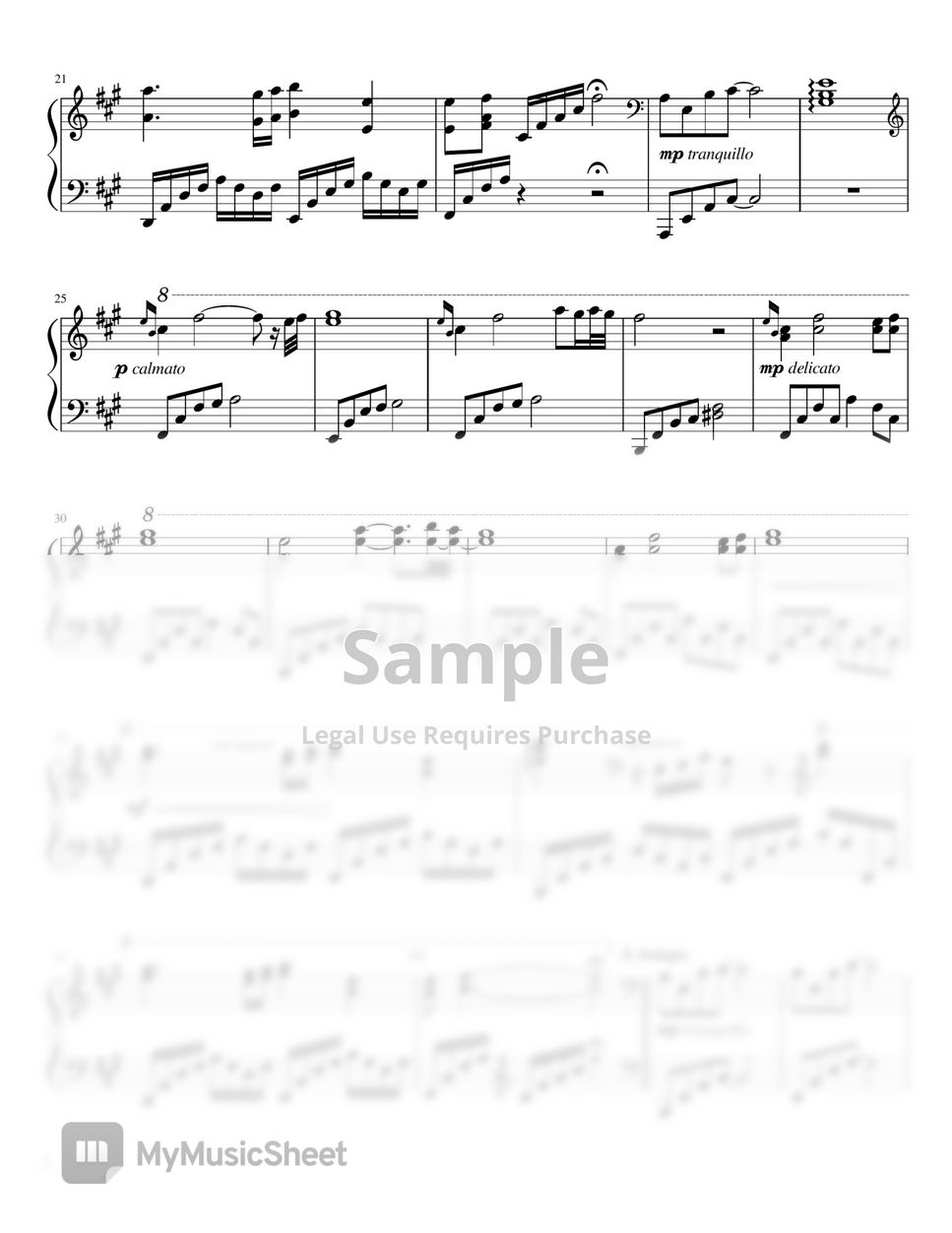 Naruto Shippuden OST - Obito and Rin (Old Friend) Sheet Music by PianoDeuss