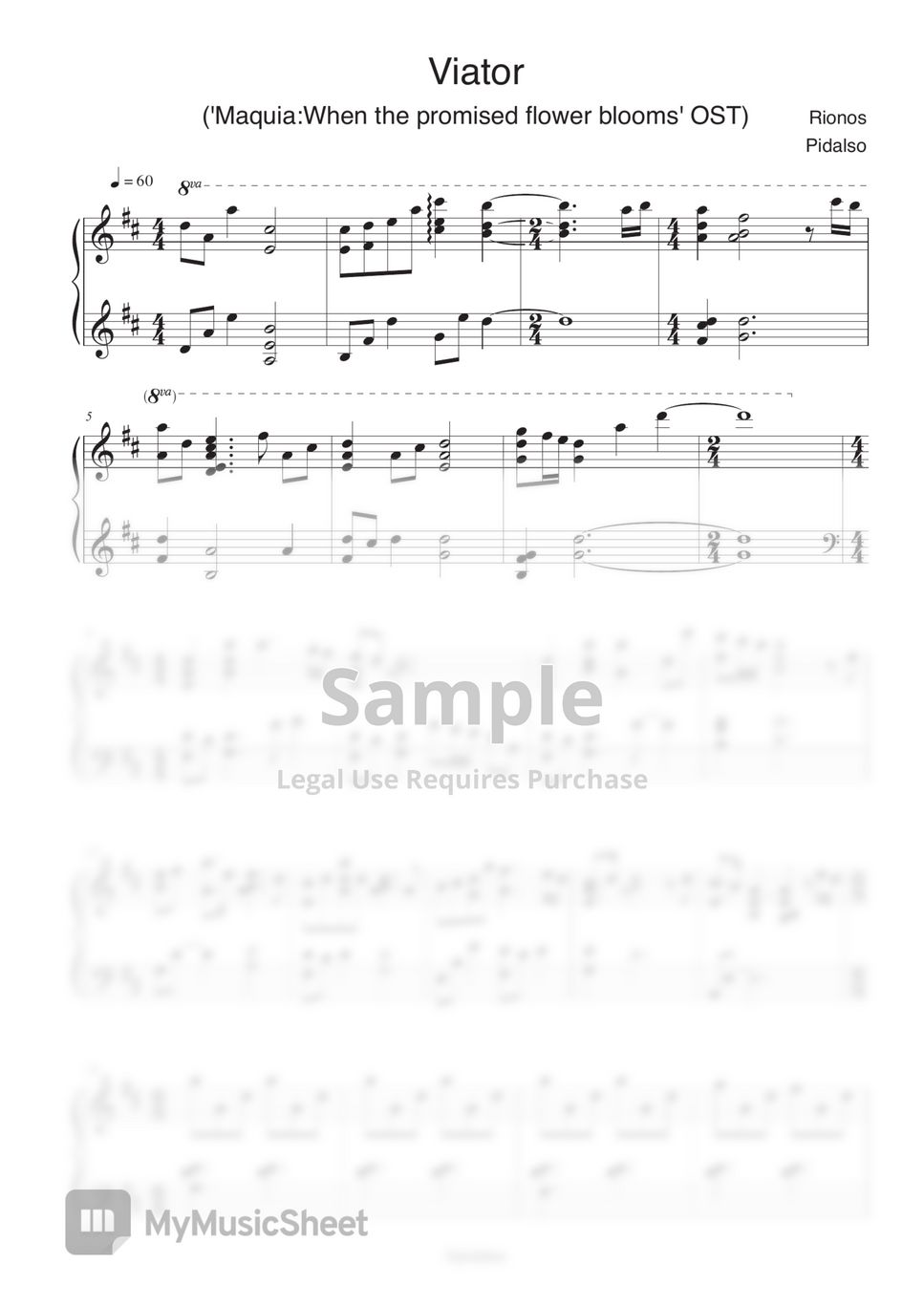 Rionos - Viator Sheets by Pidalso