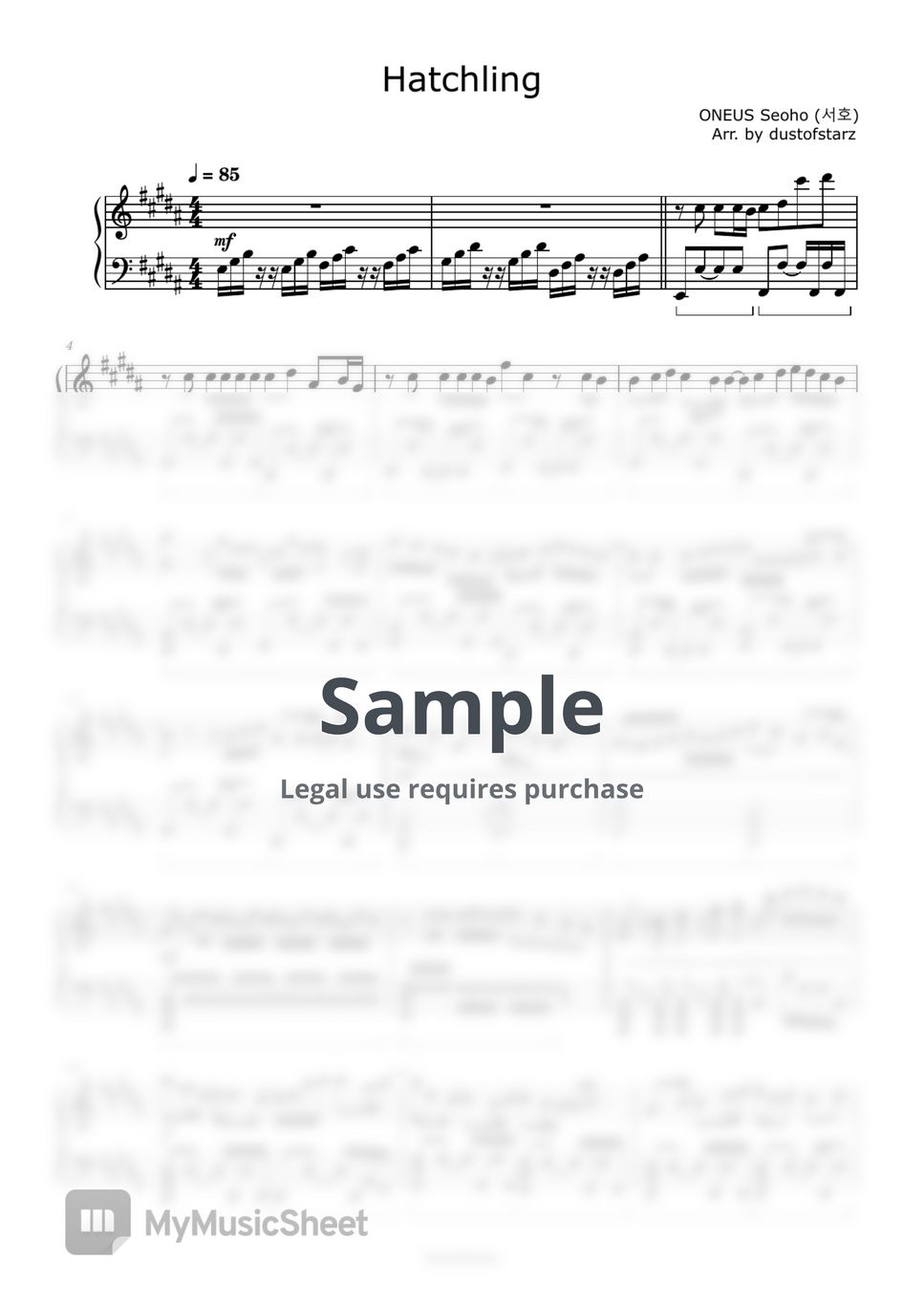 ONEUS Seoho - Hatchling Sheets by dustofstarz