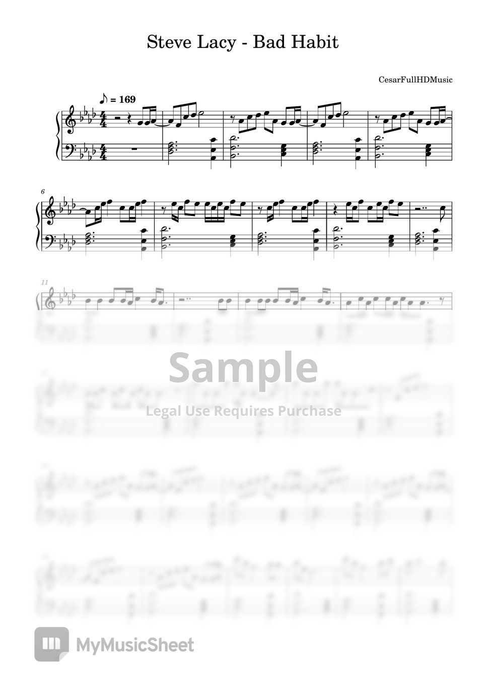 Steve Lacy - Bad Habit Sheets