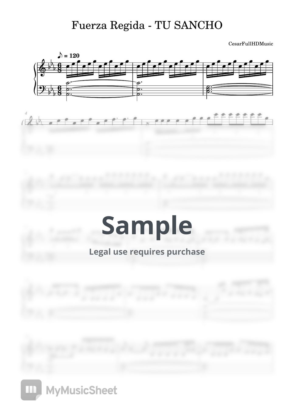 Fuerza Regida - TU SANCHO Sheet Music