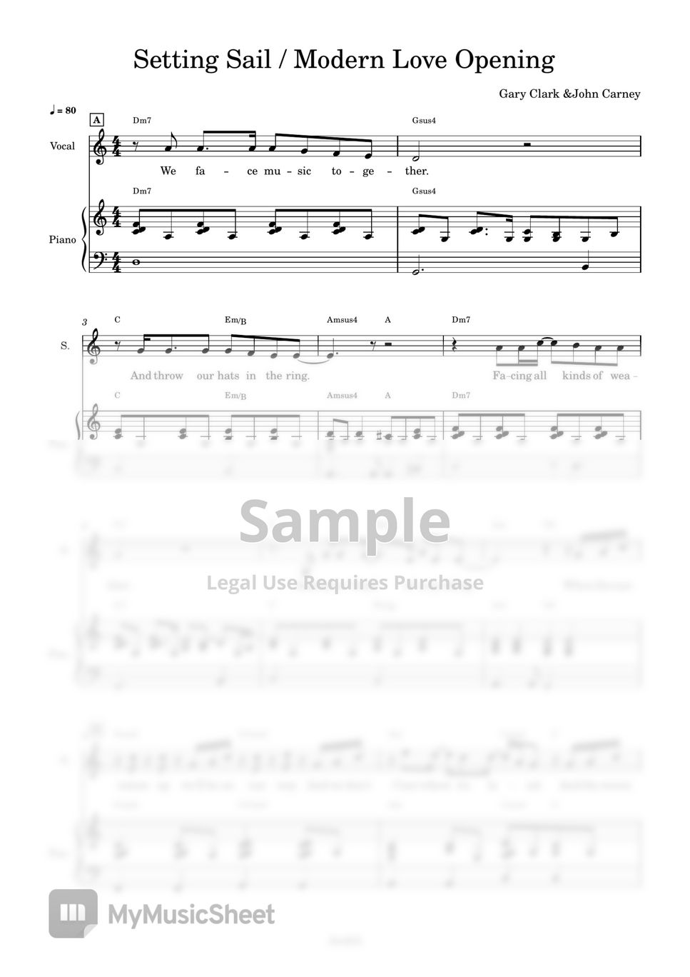 Gary Clark - Setting Sail Partitura by AsukA818