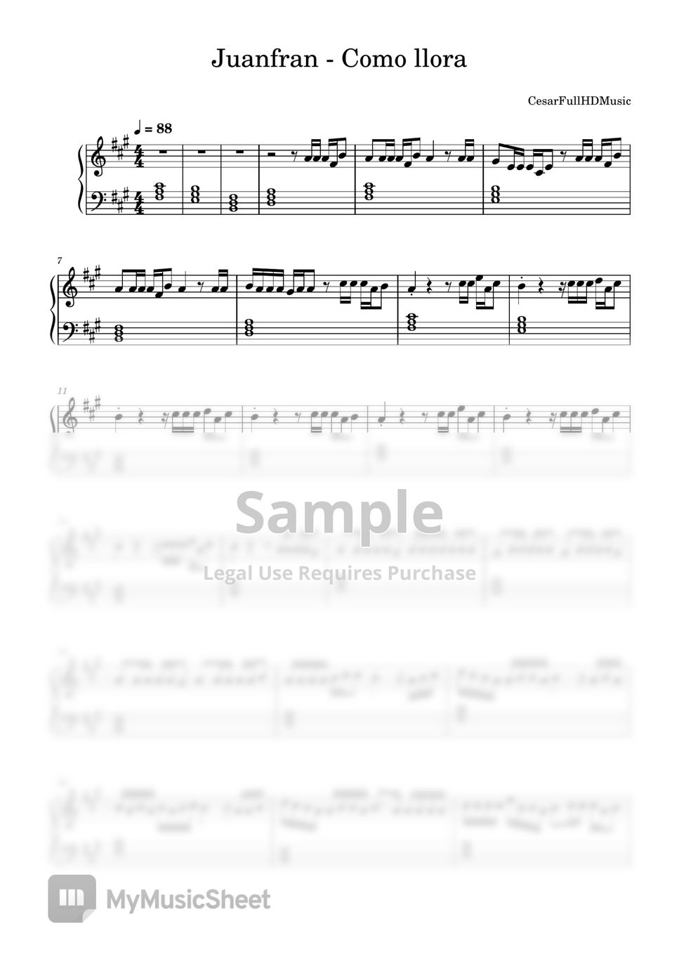 Juanfran - Como llora Sheets
