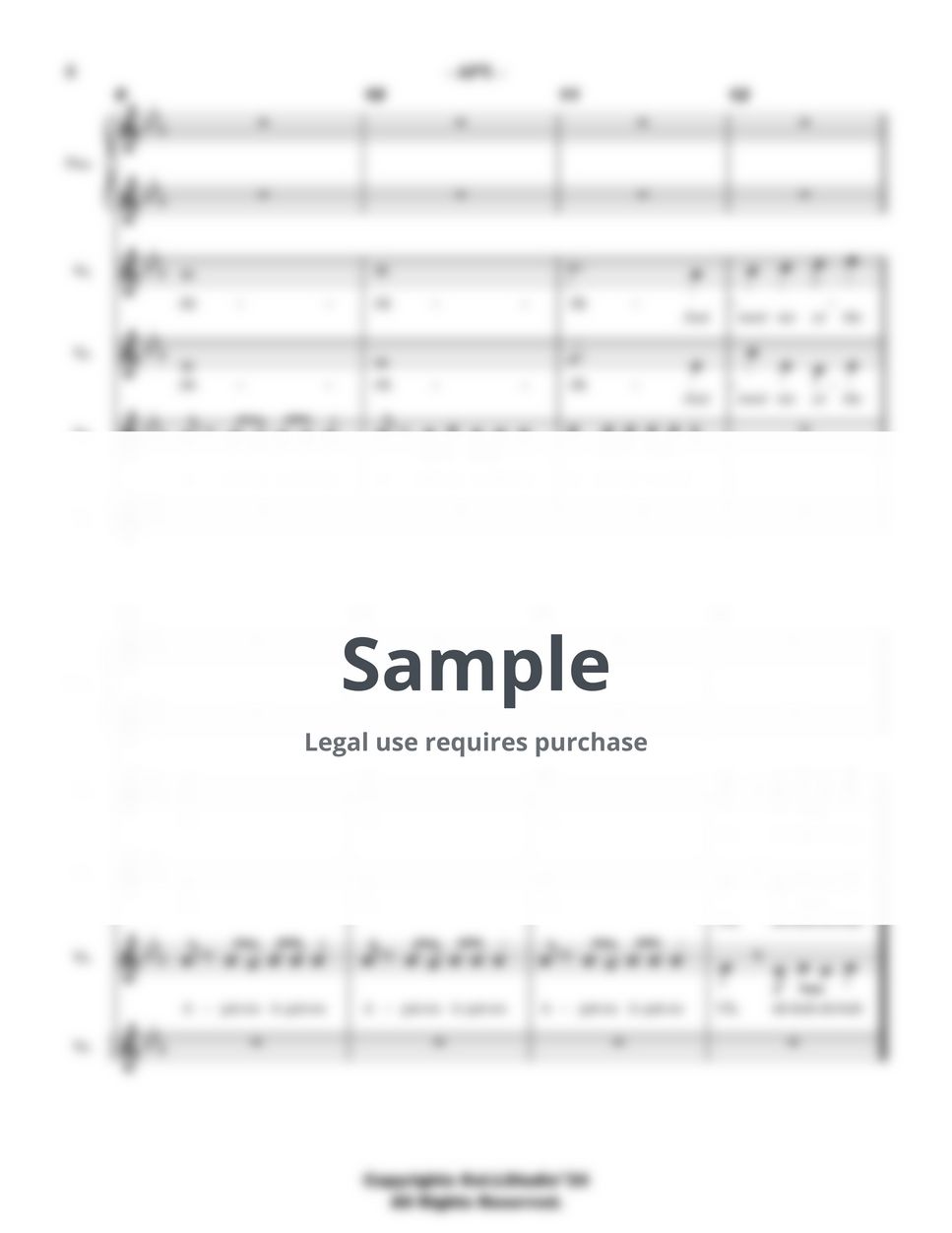 ROSÉ & Bruno Mars - APT (Choir) Sheet Music